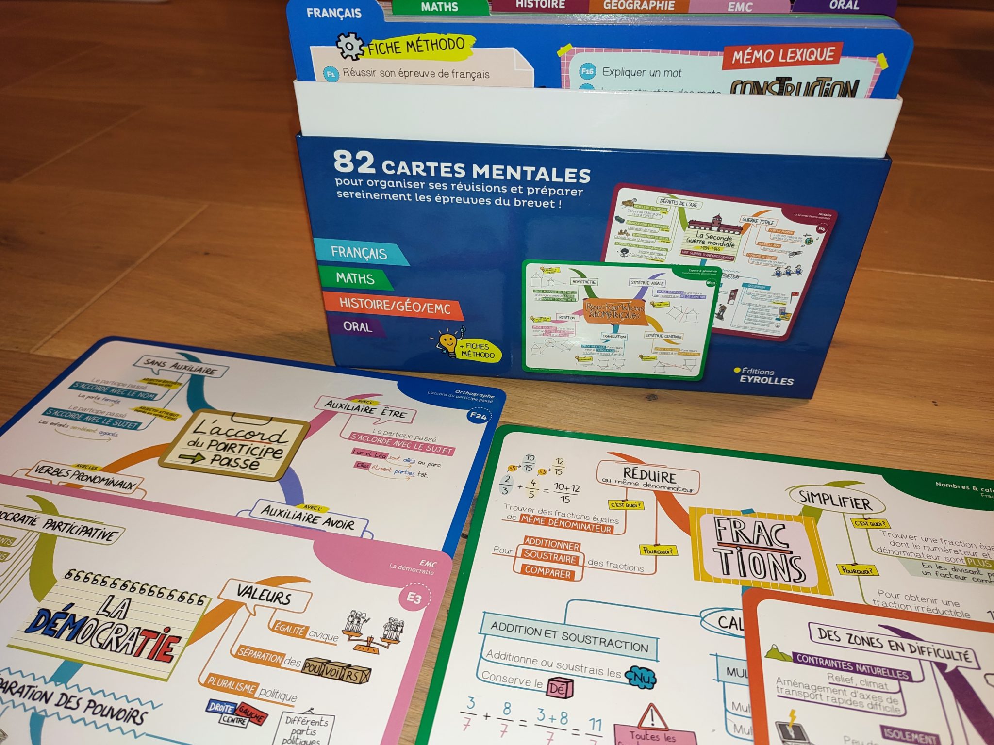 Coffret : 82 cartes mentales pour réviser le brevet des collèges