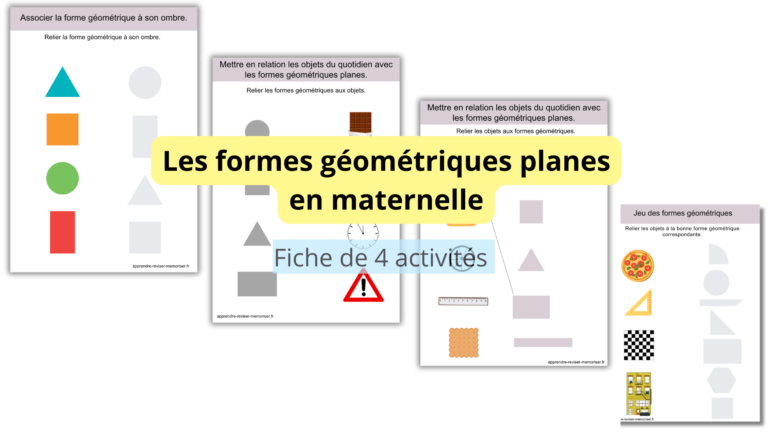 Les formes géométriques planes en maternelle - Apprendre, réviser ...