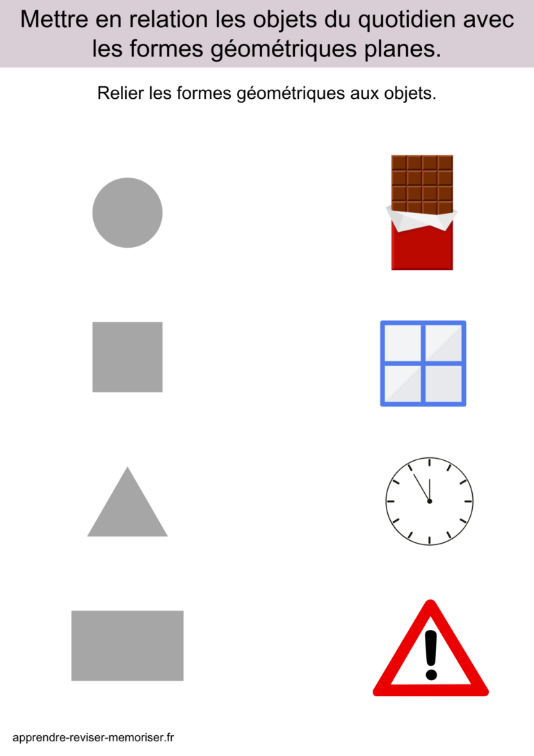 activités formes géométriques maternelle - Apprendre, réviser, mémoriser
