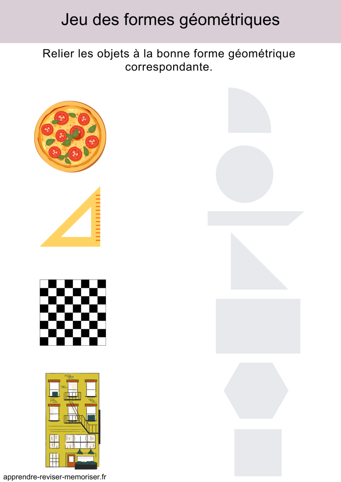 Les formes géométriques planes en maternelle : fiche de 4 activités