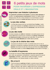 6 petits jeux de mots pour travailler le vocabulaire en français