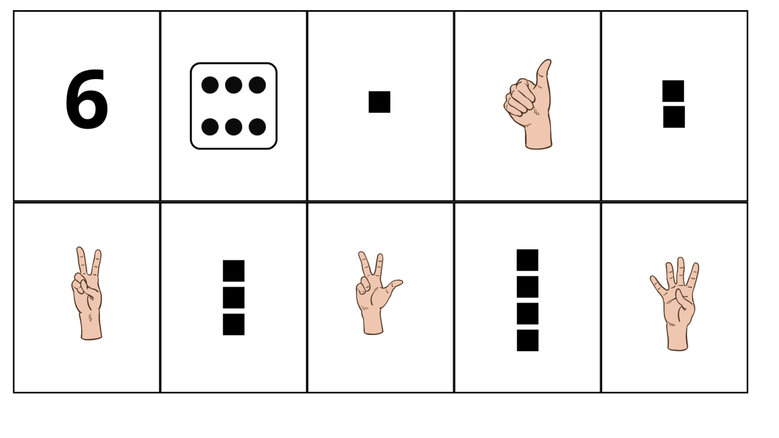 Memory de numération en maternelle (chiffre, constellation, dé) - MS et GS